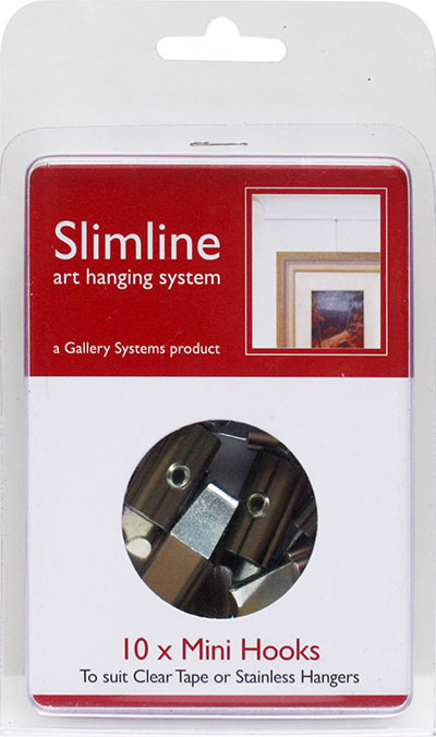 Slimline Mini Hooks | The Gallery System UK